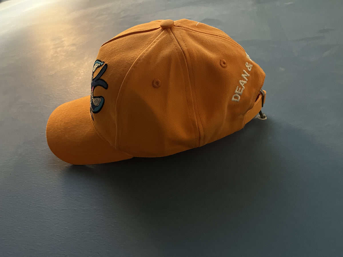 DSQUARED " Logo Embroidered " Hat styled in Orange for Spring&Summer 2 ...